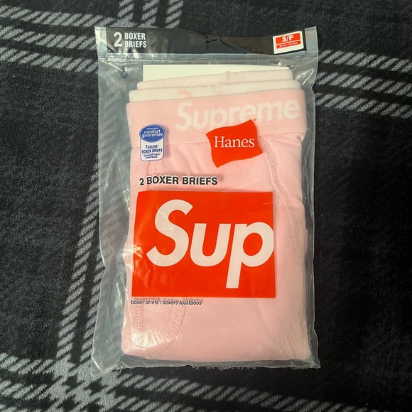 Supreme | Underwear & Socks | Supreme X Hanes Pink Boxer Briefs | Poshmark